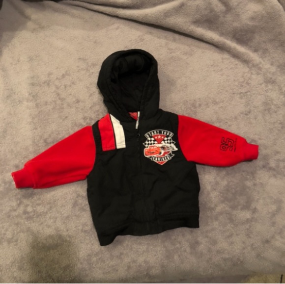 Disney | Jackets & Coats | Disney Cars Lightning Mcqueen Jacket With ...